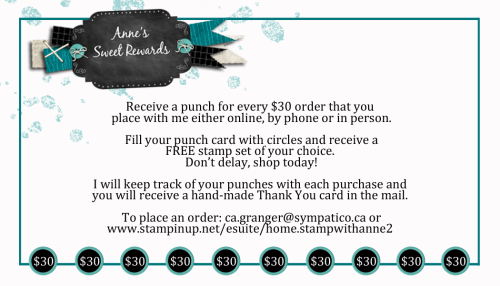 Sweet Rewards Program - Stamp With Anne!