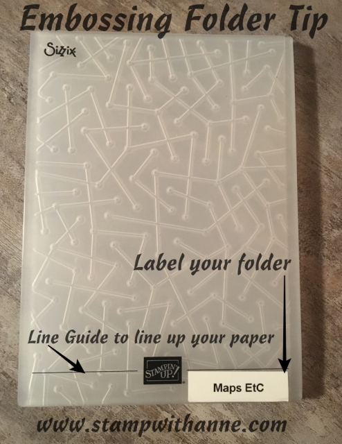 Embossing Folder Tip and a Few Reminders - Stamp With Anne!