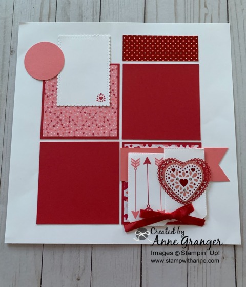 Heartfelt Love Scrapbook Layout - Make and Takes - Stamp With Anne!