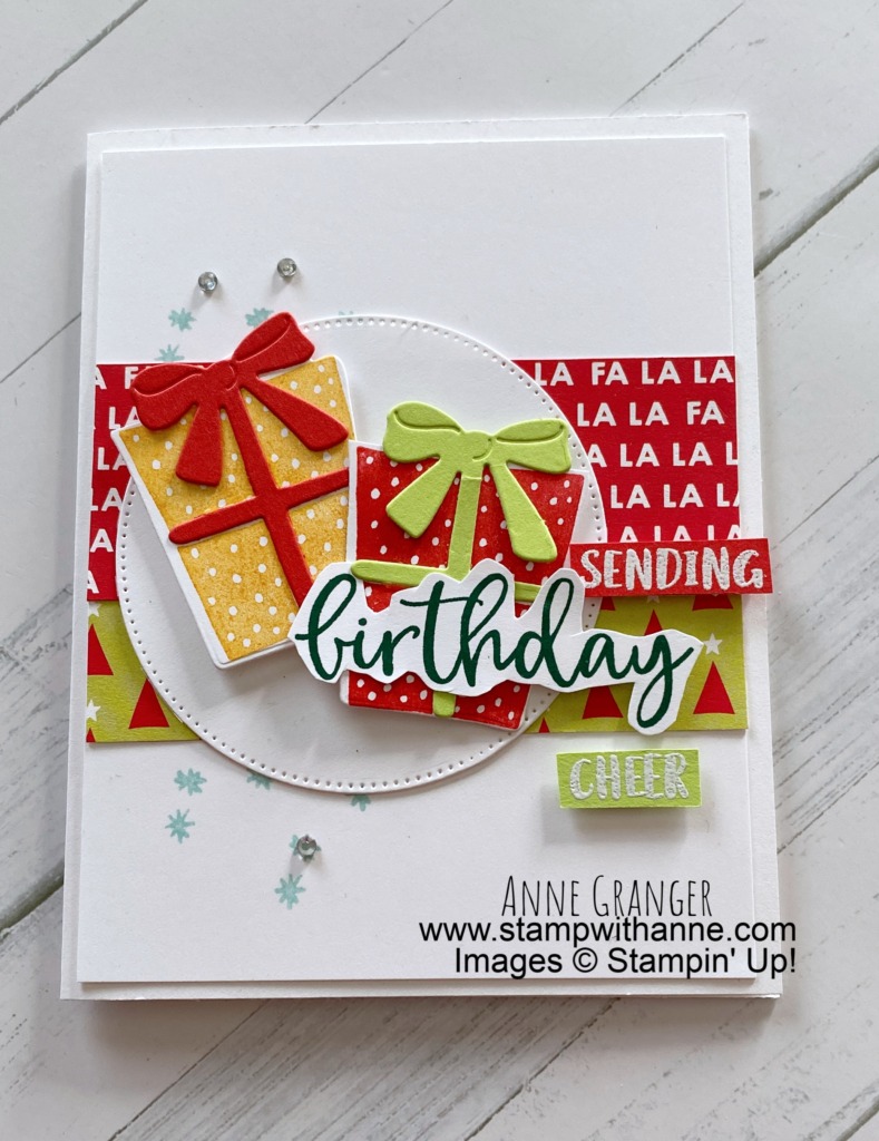 Sending Cheer Birthday Card - Crafty Session #108 - Stamp With Anne!