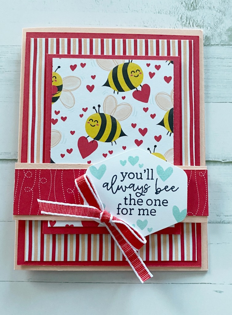 Bee My Valentine - You'll Always BEE the One For Me Card - Stamp With Anne!