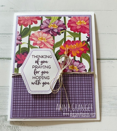 Comforting Thoughts Praying for you card - Stamp With Anne!