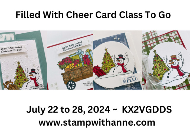 Filled With Cheer Fancy Fold Card ~ Card Class To Go ~ Crafty Session ...