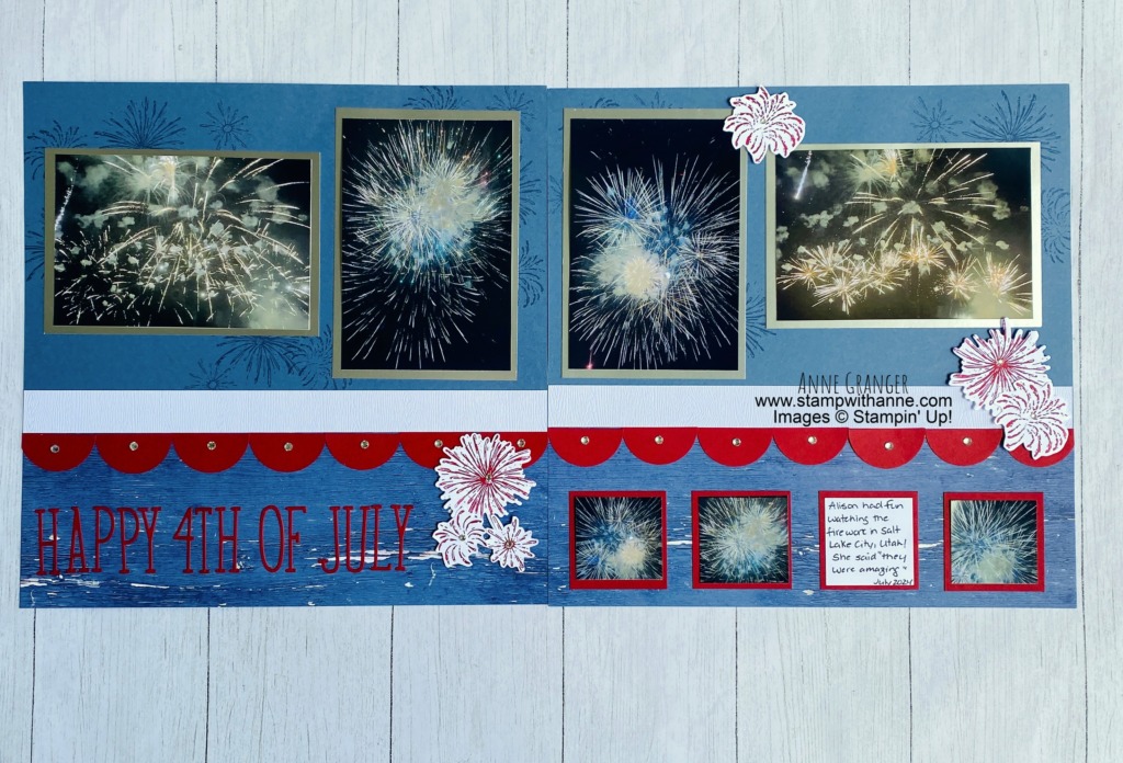 Light the Sky 4th of July Double Layout Scrapbook Page - Crafty Session ...