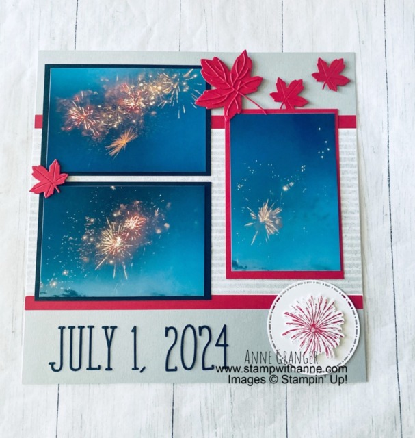 Light The Sky Canada Day Double Page Scrapbook Layout - Crafty Session ...