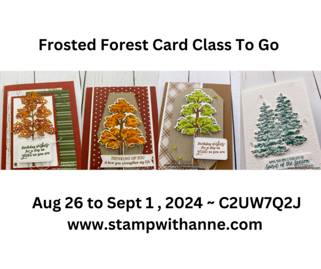 Frosted Forest Christmas Card - Stamp With Anne!