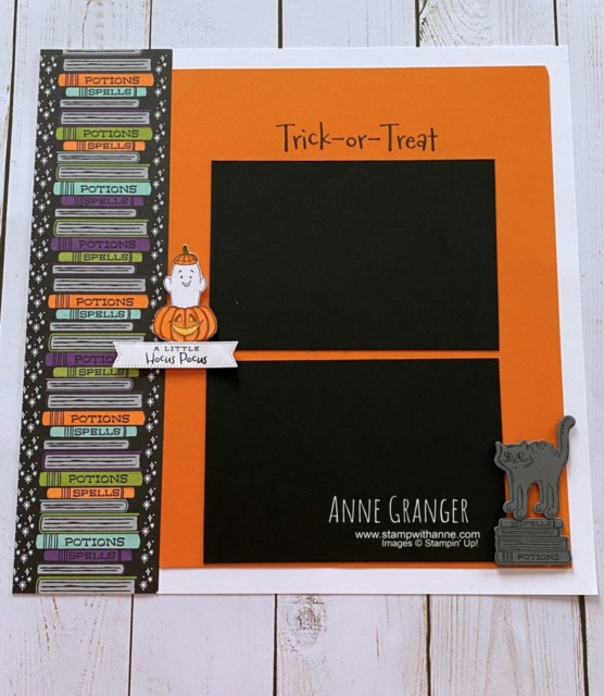 Playful Ghost Double Page Scrapbook Layout Crafty Session Video Replay ...