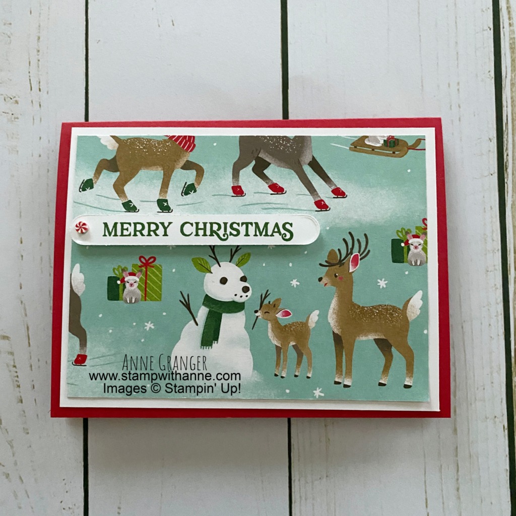 Reindeer Fun Merry Christmas Card - Stamp With Anne!