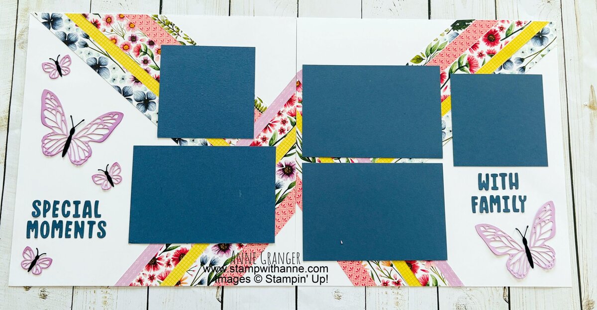Beautiful Butterflies Double Page Scrapbook Layout - Crafty Session FB ...