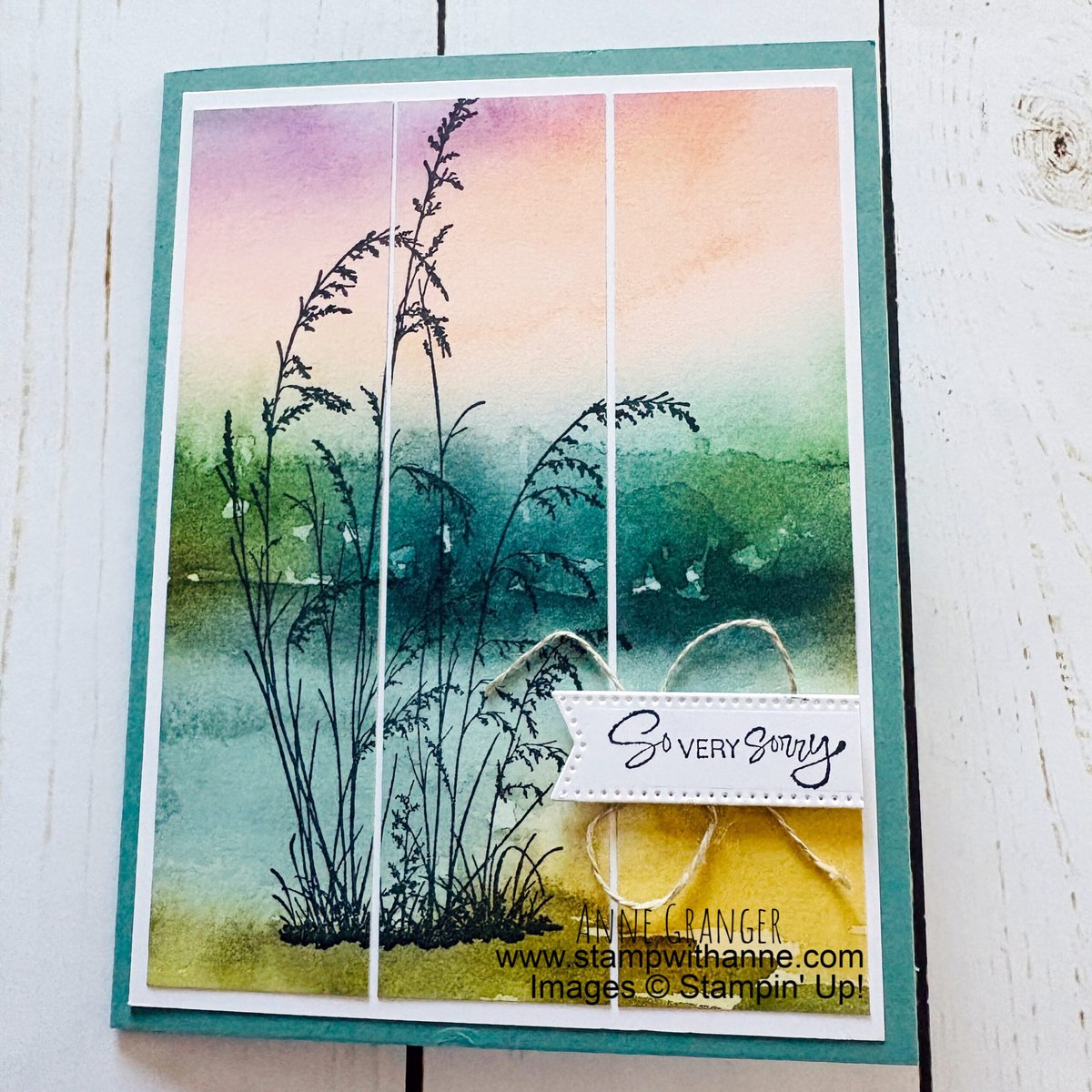 Prairie Grass So Very Sorry Card - Stamp With Anne!