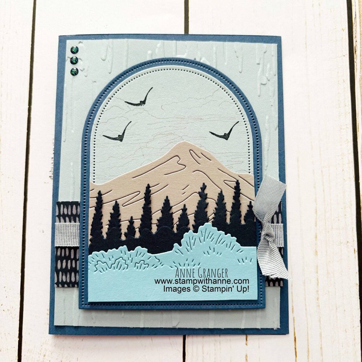 Scenic Adventure Mountain Card - Stamp With Anne!