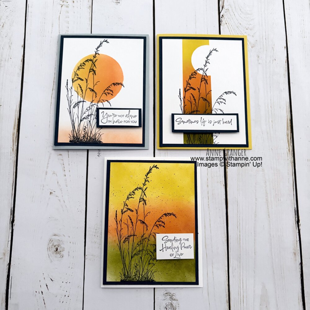 Prairie Grass Card Tutorials - Stamp With Anne!
