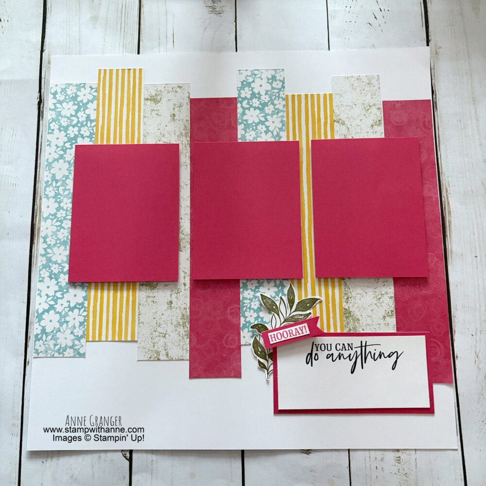 Stampin' Up! Fabulous Sayings Scrapbook Layout - Crafty Session Video ...